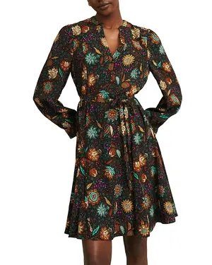 HOBBS LONDON Hailey Mini Dress - Black Multi
