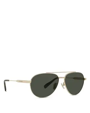 Vuarnet 60mm Pilot Sunglasses