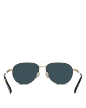 Vuarnet 60mm Pilot Sunglasses