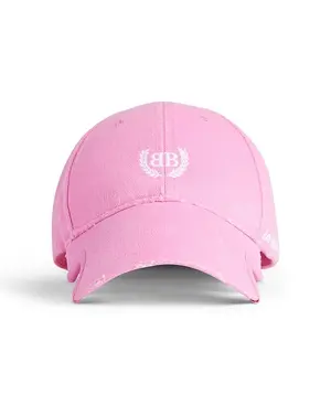 Balenciaga Laurel Baseball Cap - Baby Pink/white
