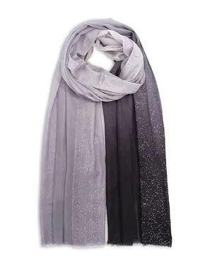 Echo Ombre Sequin Scarf - Heather Grey