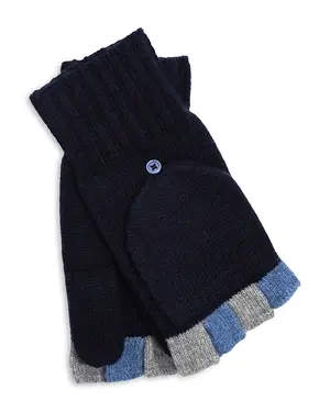 Echo Colorblock Pop Top Mittens Navy