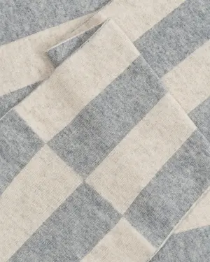 Echo Split Stripe Wool Scarf