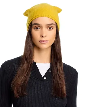 Echo The Crosby Wool & Cashmere Hat Yellow Ochre