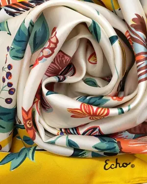 Echo Park Stroll Series Silk Scarf