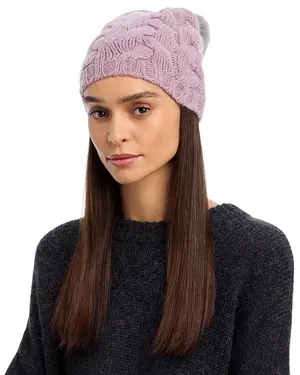 Echo Cable Knit Beanie - Lotus