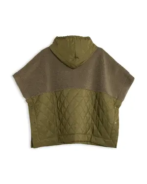 Echo Combo Quilted Hooded Poncho