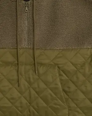 Echo Combo Quilted Hooded Poncho