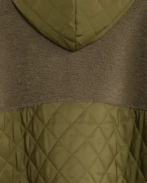 Echo Combo Quilted Hooded Poncho