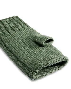 Echo The Crosby Wool & Cashmere Handwarmer - Olive Oil