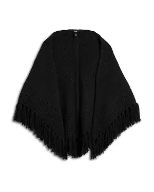 Echo Gramercy Stitch Triangle Poncho - Slate