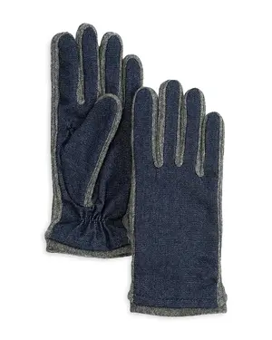 Echo Denim Combo Gloves - Navy/denim