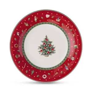 VILLEROY & BOCH Toy's Delight Red Round Salad Plate - Multi