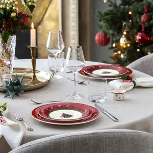 VILLEROY & BOCH Toy's Delight Red Round Salad Plate - Multi