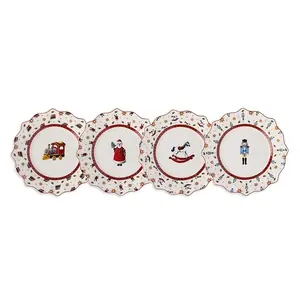 VILLEROY & BOCH Toy's Delight Anniversary Plate, Set Of 4 - Multi