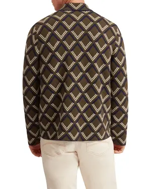 Ted Baker London Geo Jacquard Knitted Jacket