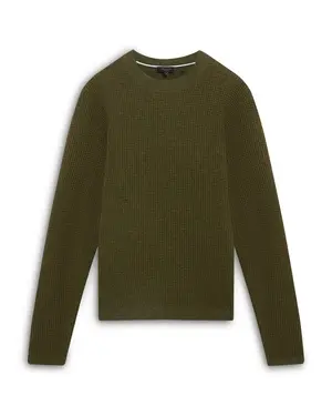 Ted Baker London Clacx Long Sleeve Waffle Stitch Crew
