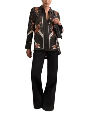 REISS X Alice Canale Hila Tiger Print Shirt