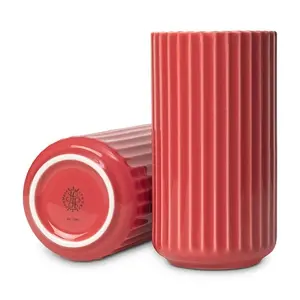 ROSENDAHL Lyngby Vase, 6.1 Porcelain - Red