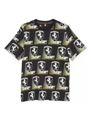PUMA X Ferrari Logo-print T-shirt - Black
