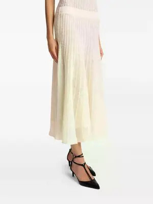 Khaite Dawn Midi Skirt - Neutrals