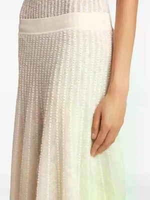 Khaite Dawn Midi Skirt - Neutrals