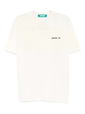BARROW Logo-print T-shirt - Neutrals