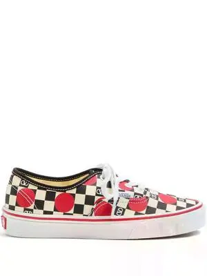 Valentino Garavani Vlogo Checkerboard-print Sneakers - Neutrals