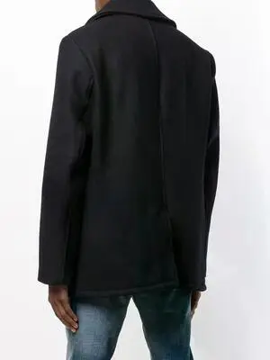 SCHOTT Double Breasted Wool Blend Coat