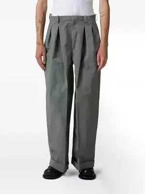 HED MAYNER Pleated Cuffed Trousers