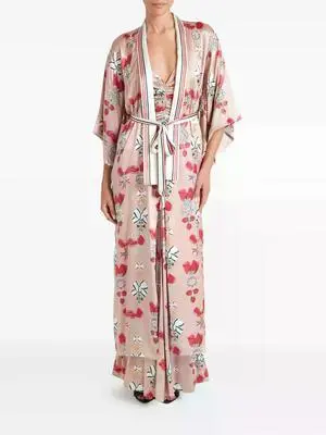 TEMPERLEY LONDON Floral-print Silk Coat