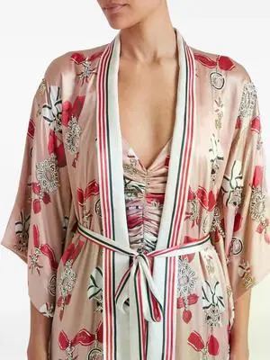 TEMPERLEY LONDON Floral-print Silk Coat