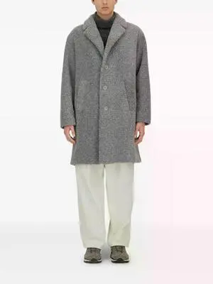 Herno Textured Fleece Long-sleeve Coat