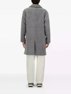 Herno Textured Fleece Long-sleeve Coat