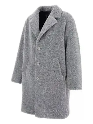 Herno Textured Fleece Long-sleeve Coat