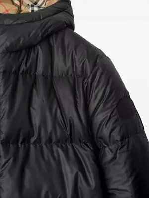 Burberry Reversible Check Puffer Jacket - Black