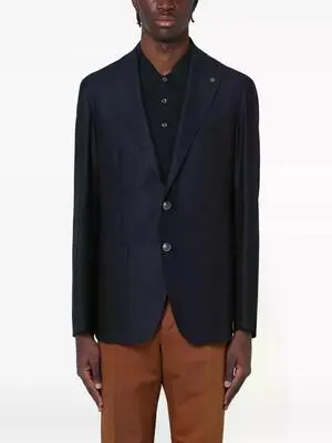 Tagliatore Virgin Wool Single-breasted Blazer