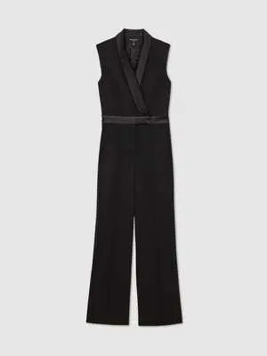 REISS Gaia Atelier Wide-leg Tuxedo Jumpsuit