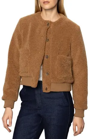 Sanctuary Faux Shearling Cardigan