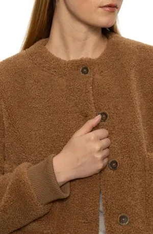 Sanctuary Faux Shearling Cardigan