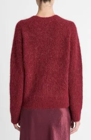 Vince Brushed Crewneck Sweater - Rose Wine