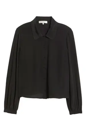 FRAME Prim Silk Button-up Shirt