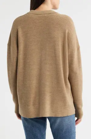 Eileen Fisher Collared Wool Sweater