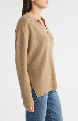 Eileen Fisher Collared Wool Sweater