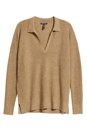 Eileen Fisher Collared Wool Sweater
