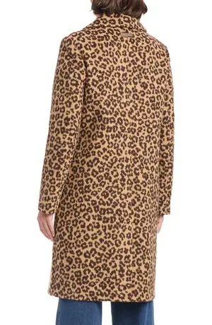 Vince Camuto Printed Single Breasted Coat