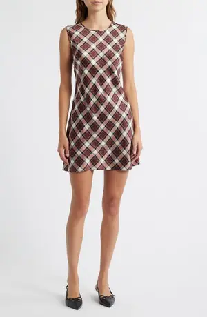Women's Plaid Keyhole Dresses
