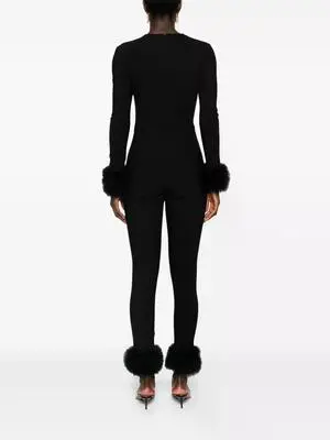 Blumarine Feather-trim Jumpsuit