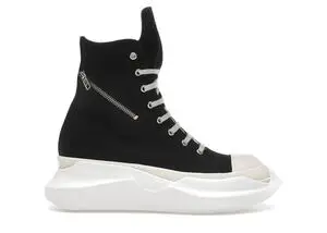 Rick Owens Cargo Abstract High-top Sneakers - Black/milk