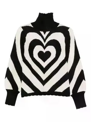 Farm Rio Heart Pattern Sweater